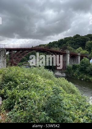 The Iron Bridge was built in 1779 by Abraham Darby to span the towns ...