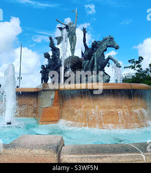 March, 2022, Raices Fountain, Old San Juan, Puerto Rico, United States ...