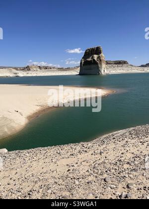 Lone Rock Beach, Lake Powell Stock Photo - Alamy