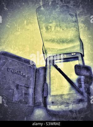 An old, outdated, and now pretty much obsolete, PDA (Personal Digital ...
