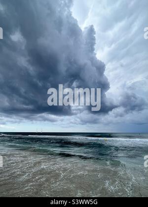 Menorca storm Son Bou Stock Photo - Alamy