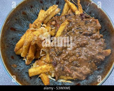 Chilli, Dirty Salt and Pepper Fries Stock Photo - Alamy