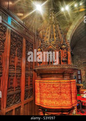 The font of 1907 is made up of polished marbles in the Holy Trinity ...