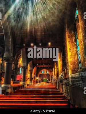 Holy Trinity Church building at Folkestone town,Kent,United Kingdom ...