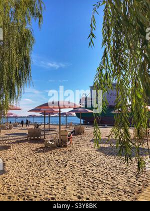 Sugar beach in Toronto, Ontario, Canada Stock Photo - Alamy