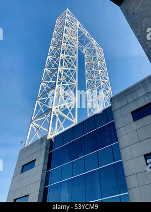 Geometrical artistic structure appropriately named the sky gate Stock ...