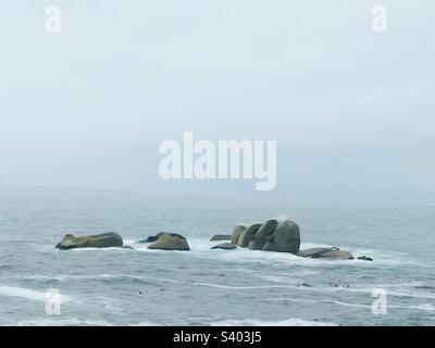 Stuck between a rock and a hard place Stock Photo - Alamy