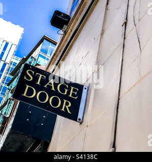 Stage door, opera house, Manchester Stock Photo - Alamy