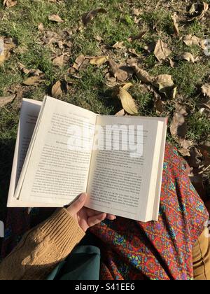 The obstacle is the way- book reading Stock Photo - Alamy