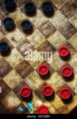 Old fashioned checkerboard Stock Photo - Alamy