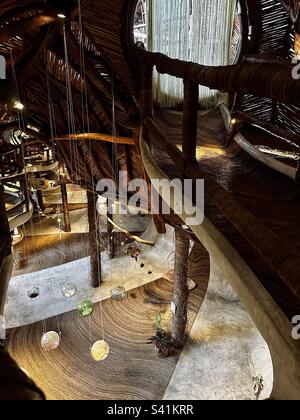 Interior architecture design inside of Sfer Ik Museum (Azulik) - an art ...