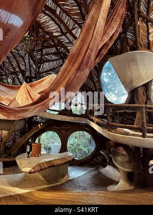 Interior architecture design inside of Sfer Ik (Azulik), Tulum, Mexico ...