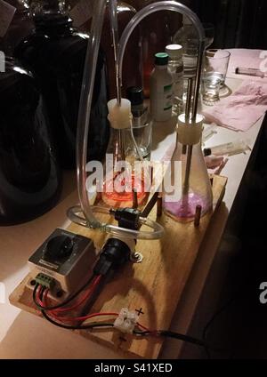 Aeration Oxidation method for testing Free SO2 in wine, Catalonia ...