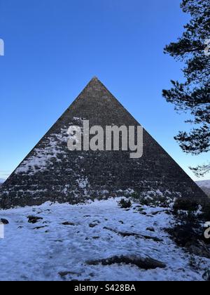 Prince Albert’s Pyramid on the Balmoral Estate, Scotland Stock Photo ...