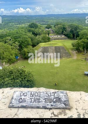 Top of El Castillo, Xunantunich Archaeological Site, Cayo District ...
