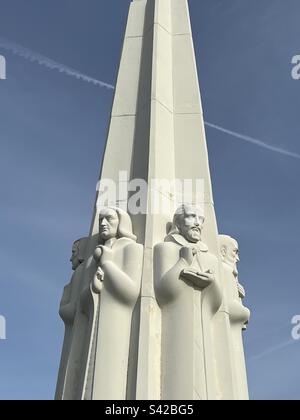 Astronomers Monument, Griffith Observatory, Hollywood, California, USA ...