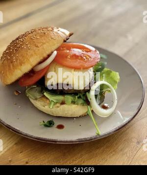 home made burger Stock Photo - Alamy