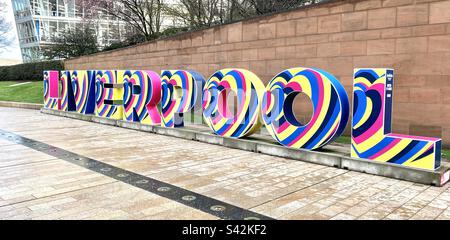 Eurovision sign Liverpool Stock Photo - Alamy