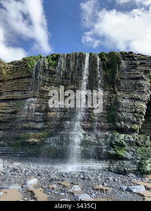 Waterfall Southerndown Beach South Wales U.K Stock Photo - Alamy
