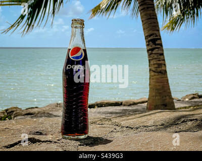 Bottles of traditional indian soft drink called banta. This is ...