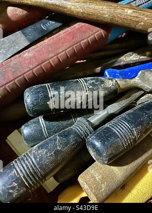Tools inside toolbox Stock Photo - Alamy