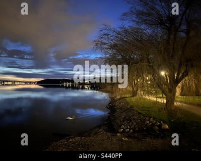 Evening at Danderyd Stock Photo - Alamy
