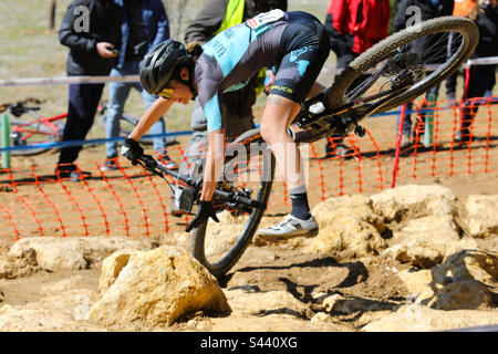 MTB - Mountain Bike crash Stock Photo - Alamy