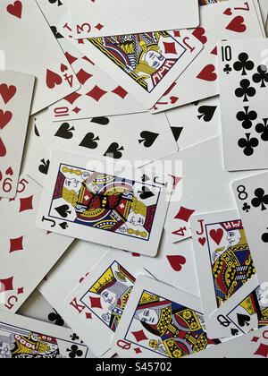 Pile of playing cards Stock Photo - Alamy