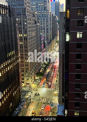 Busy Intersection at 34th Street and Madison Avenue, NYC, USA Stock ...