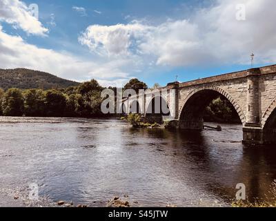 Dunkeld Bridge over the river Tay, built in 1809 Stock Photo - Alamy