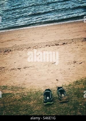 Shoes left behind Stock Photo - Alamy