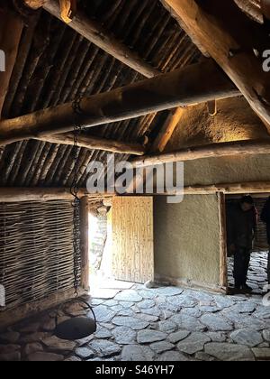 Turf house reconstruction, Glencoe National Trust, Scotland. Authentic ...