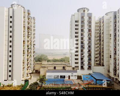 Skyscrapers in Greater Noida in North India Stock Photo - Alamy