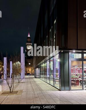 QUB Students’ Union by Night Stock Photo - Alamy