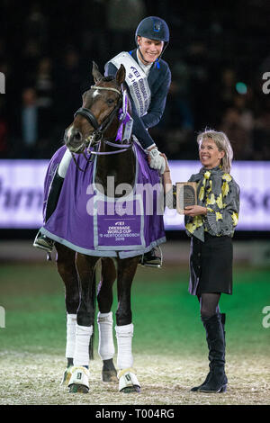 Den Bosch, Netherlands. 16th March 2019. Brabanthallen, equestrian ...