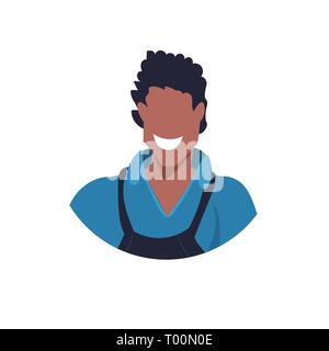 male master or repairman face avatar mechanic repair service worker ...