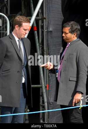 Ed Conway - Economics Editor for Sky News - on College Green ...