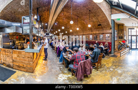 Bike Shed motorcycle club, Shoreditch, London. Motorcycle themed cafe ...