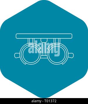 trial frame ophthalmology line icon vector illustration Stock Vector ...