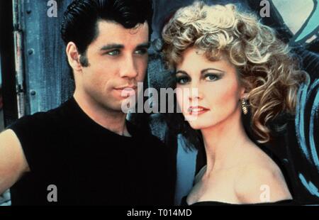 GREASE John Travolta and Olivia Newton-John Stock Photo - Alamy