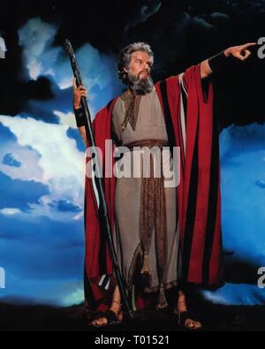 THE TEN COMMANDMENTS Charlton Heston as Moses in the 1956 Paramount ...