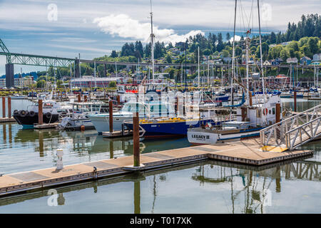 ASTORIA, OREGON - May 17, 2016: Astoria is the oldest city in Oregon ...