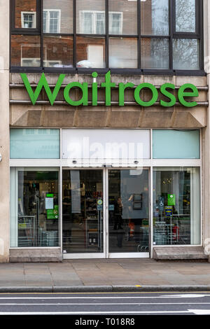 Waitrose supermarket. High Street Kensington, Kensington, London Stock ...