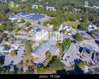 Ashland town center aerial view including Federated Church and Town ...