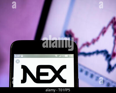 NEX Group plc logo seen displayed on smart phone Stock Photo - Alamy