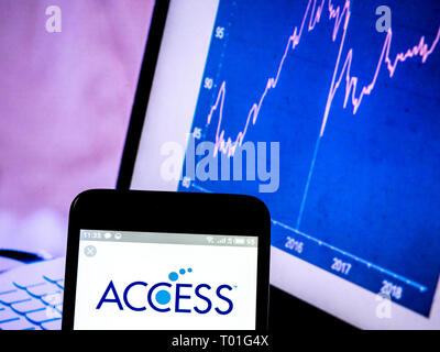 ACCESS CO., LTD. logo seen displayed on smart phone Stock Photo - Alamy