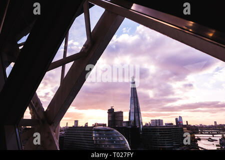 The Shard, seen from inside the Tower of London, in 2021 Stock Photo ...