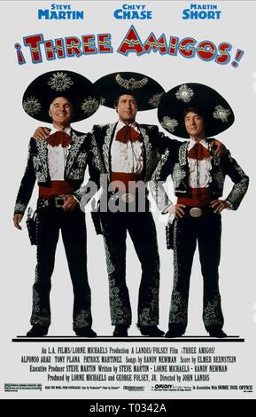 THREE AMIGOS, Steve Martin, Chevy Chase, Martin Short, 1986, (c) Orion ...