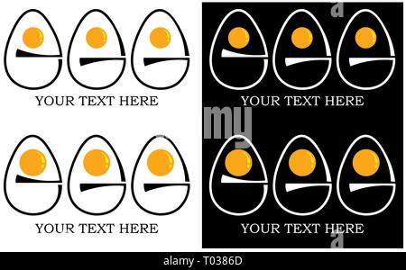 Chicken label set. Food, poultry farm, meat, egg icon or logo ...
