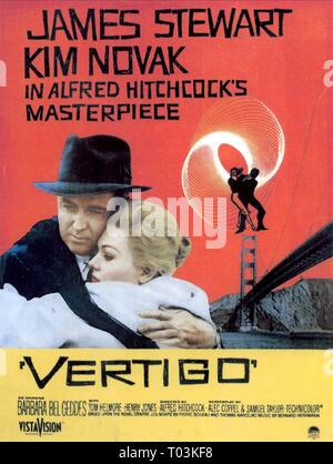 James Stewart & Kim Novak Poster Film Vertigo (USA 1958) Director: Alfred Hitchcock 09 May 1958 ...